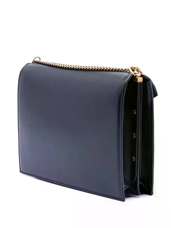 Saint Laurent Monogram Cassandra Clasp Bag - Black