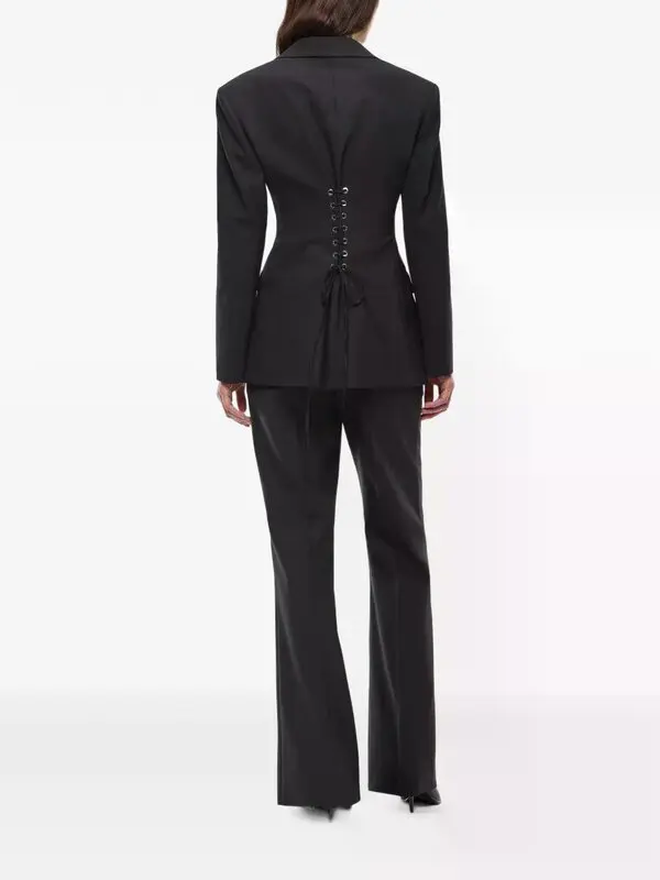 Pinko Lace-up Blazer With Notched Lapel