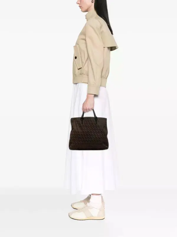 Fendi Zucchino Canvas Tote Bag