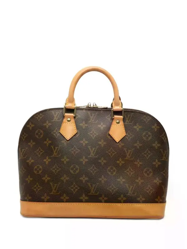 LOUIS VUITTON Monogram Alma Pm Handbag - Brown