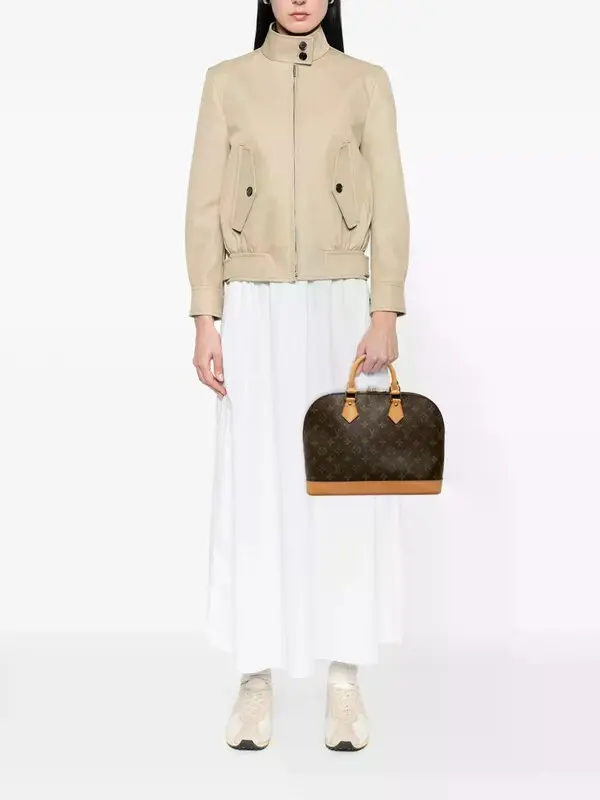 LOUIS VUITTON Monogram Alma Pm Handbag - Brown