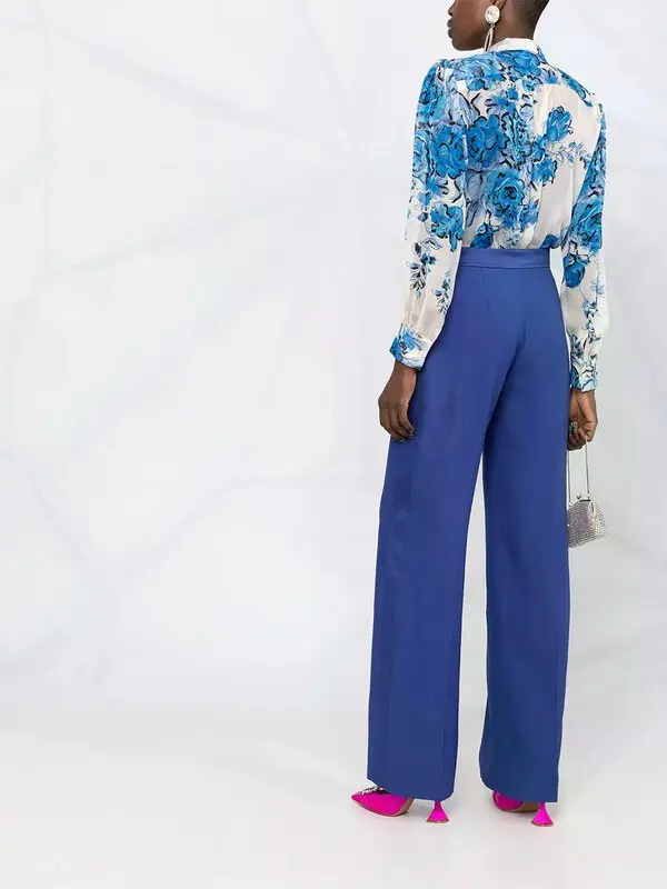 Alberta Ferretti High-waisted Wide-leg Trousers