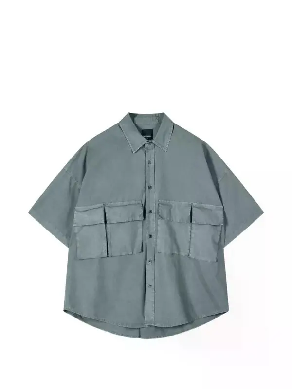 Patrizia Pepe Garment-dyed Oversized Shirt