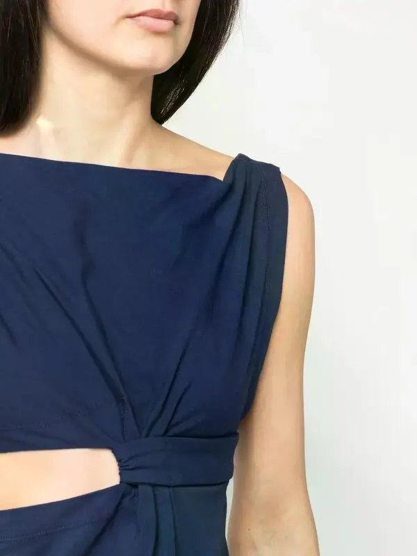 Alberta Ferretti Sleeveless Cut-out Blouse
