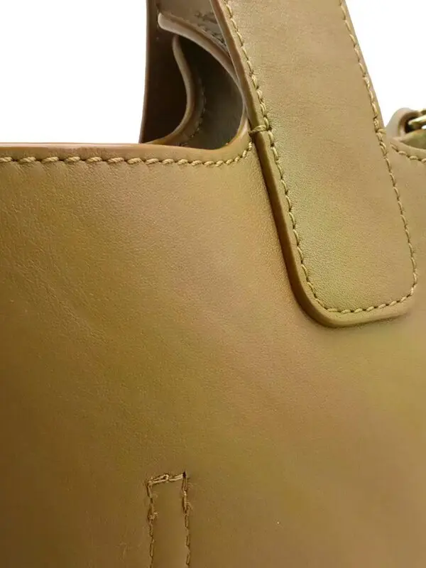 Loewe Leather Pebble Bucket Bag Satchel - Brown
