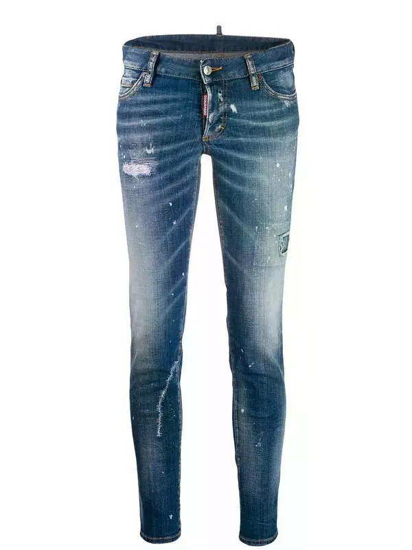Dsquared2 Paint Splattered Skinny Jeans
