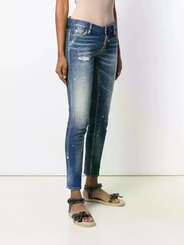 Dsquared2 Paint Splattered Skinny Jeans