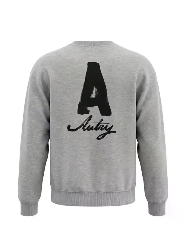 AUTRY Cotton Sweater With Logo Print