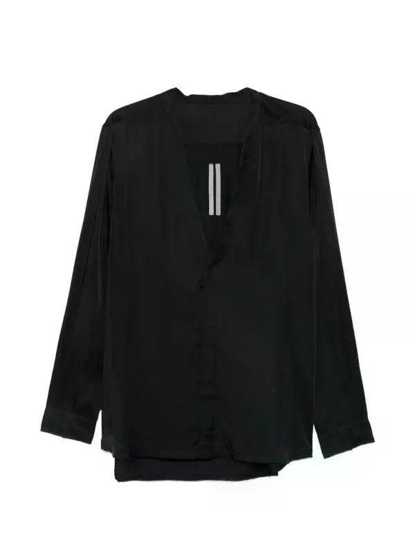 Rick Owens Long Sleeve V-neck Blouse