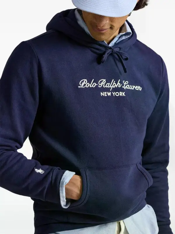 Polo Ralph Lauren Embroidered Logo Hoodie - Blue