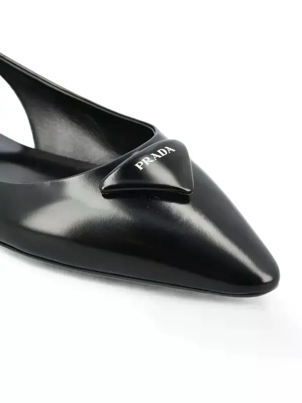 Prada Pointed-toe Slingback Ballet Flats