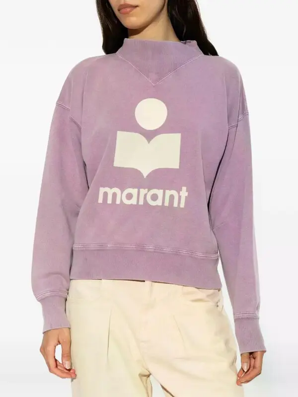 MARANT ETOILE Moby Logo Sweatshirt - Purple