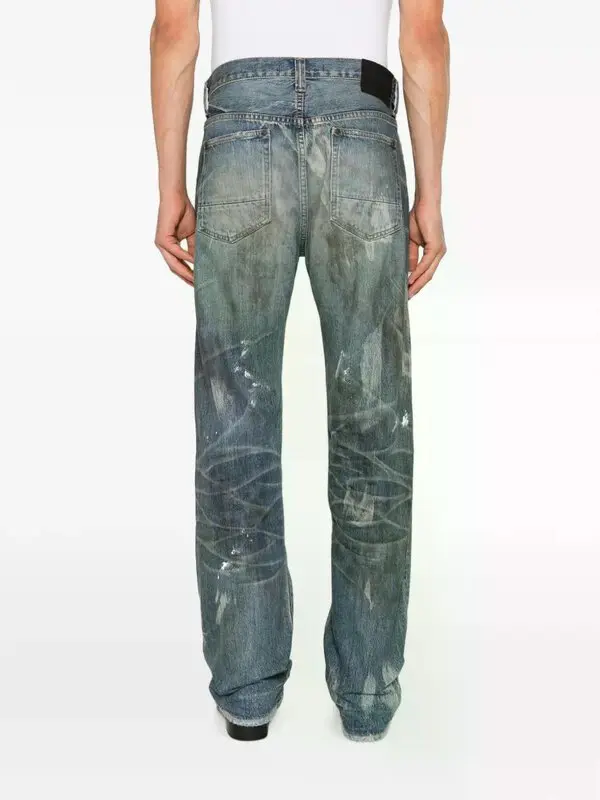 Mastercraft Union Distressed Paint-splatter Jeans
