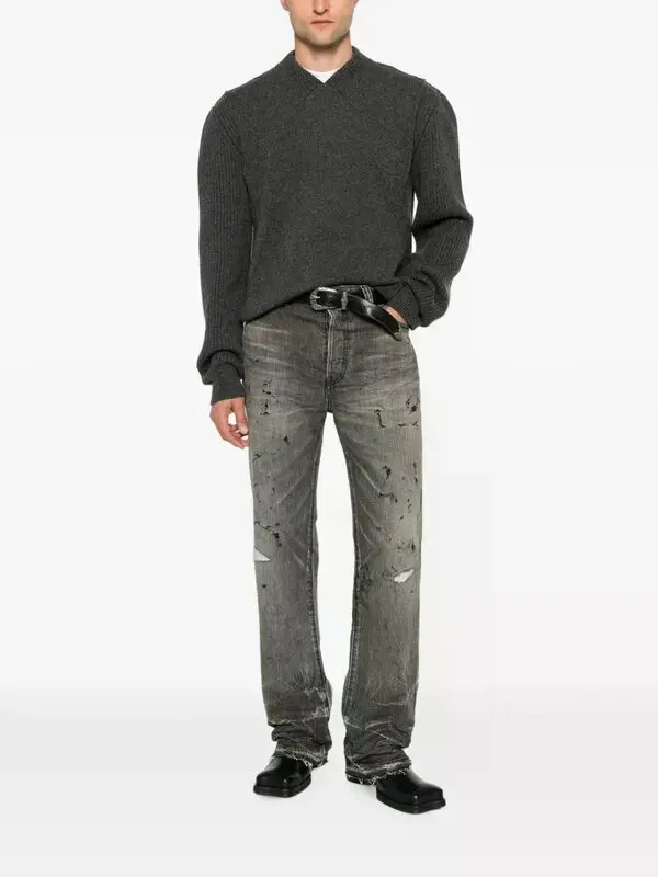 Mastercraft Union Paint-splatter Distressed Jeans