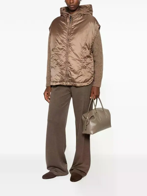 Max Mara Hooded Sleeveless Padded Jacket
