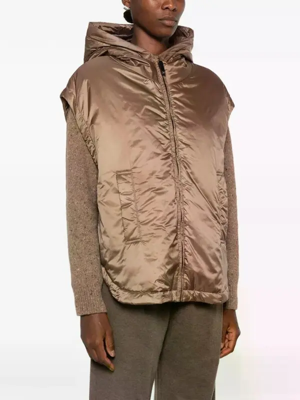 Max Mara Hooded Sleeveless Padded Jacket