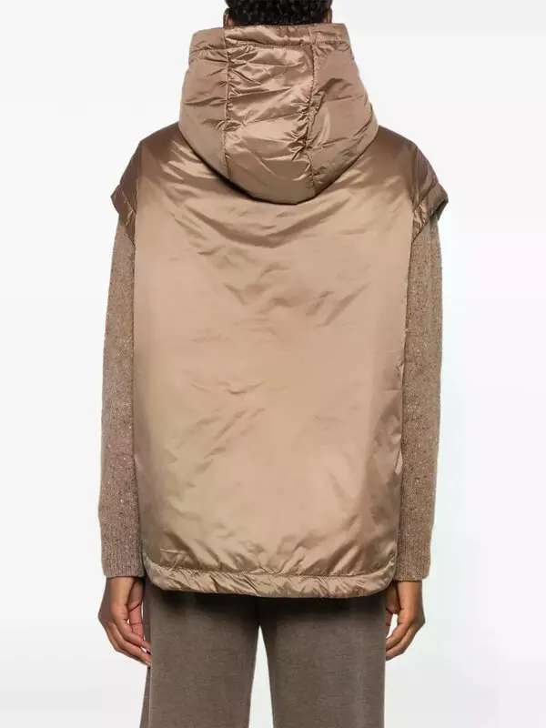Max Mara Hooded Sleeveless Padded Jacket