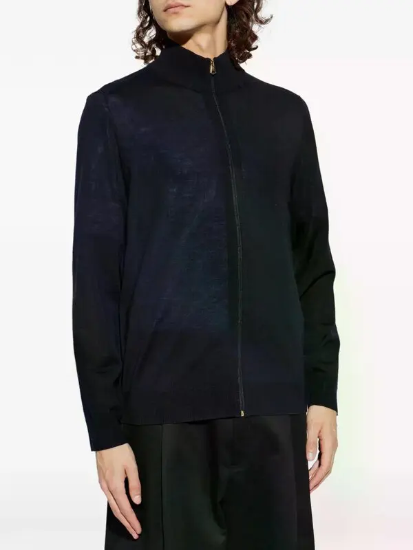 Paul Smith Zip-up Wool Cardigan