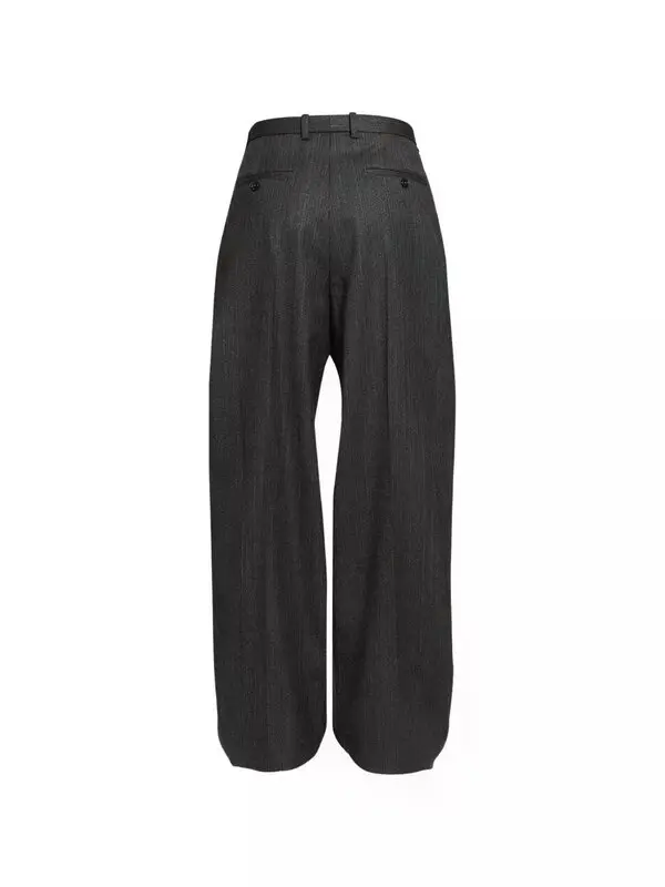 JIL SANDER Pinstripe Pleated Trousers