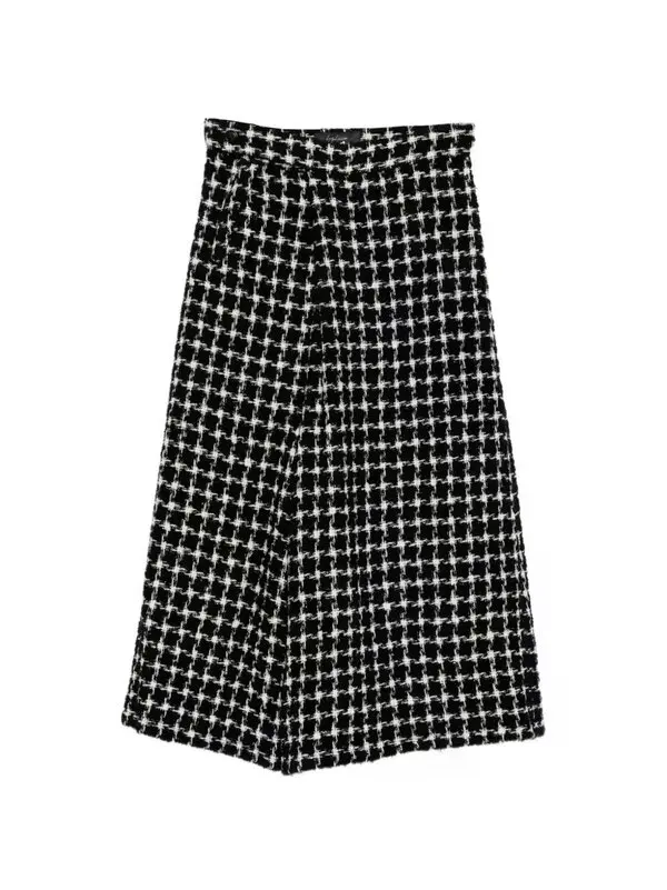 Yohji Yamamoto Tweed Flared Trousers