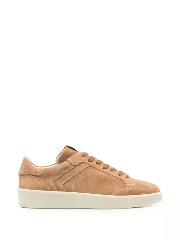 Canali Lace-up Suede Sneakers