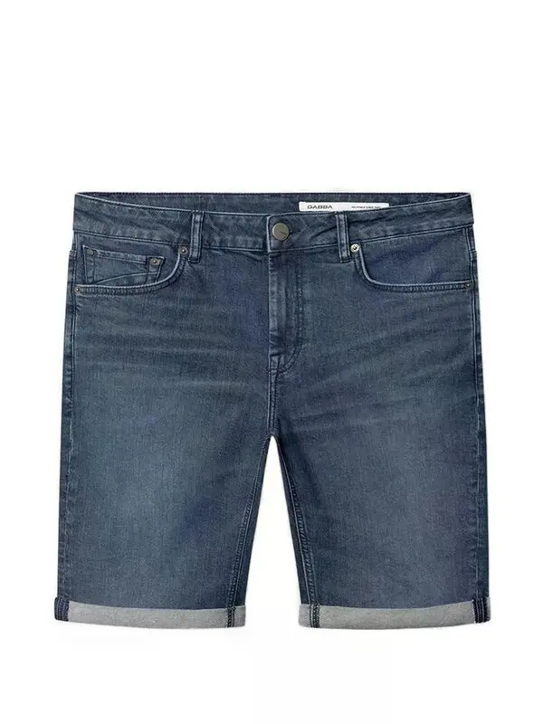 GABBA Markus Shorts With Whiskering Effect And Cuffed Hem
