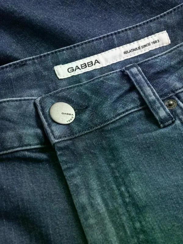 GABBA Markus Shorts With Whiskering Effect And Cuffed Hem