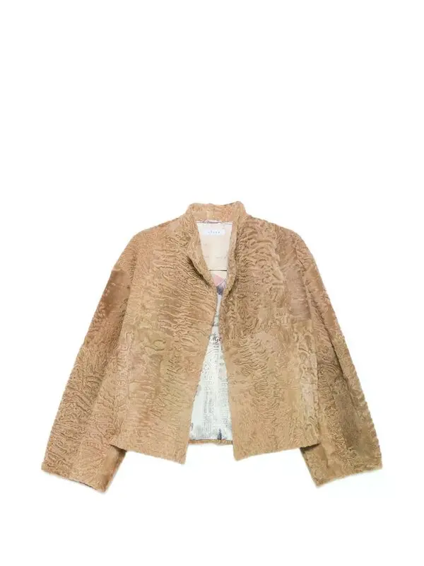 LISKA High-neck Textured Jacket