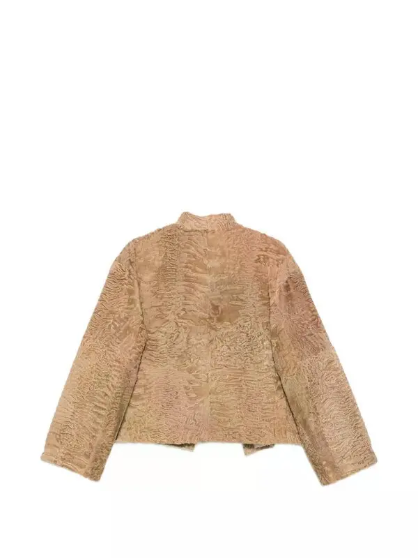 LISKA High-neck Textured Jacket
