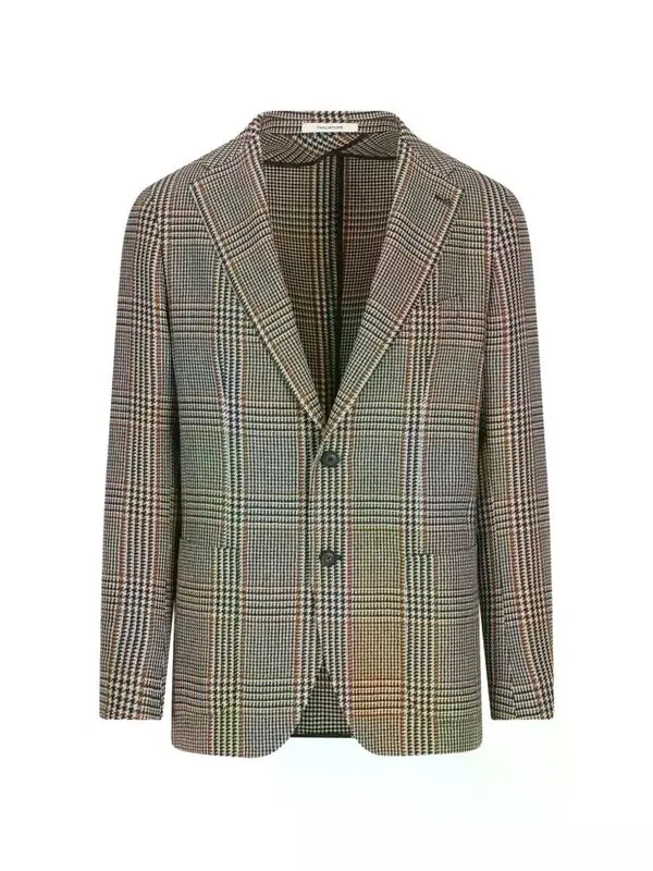 Tagliatore Check-pattern Notched-lapel Jacket