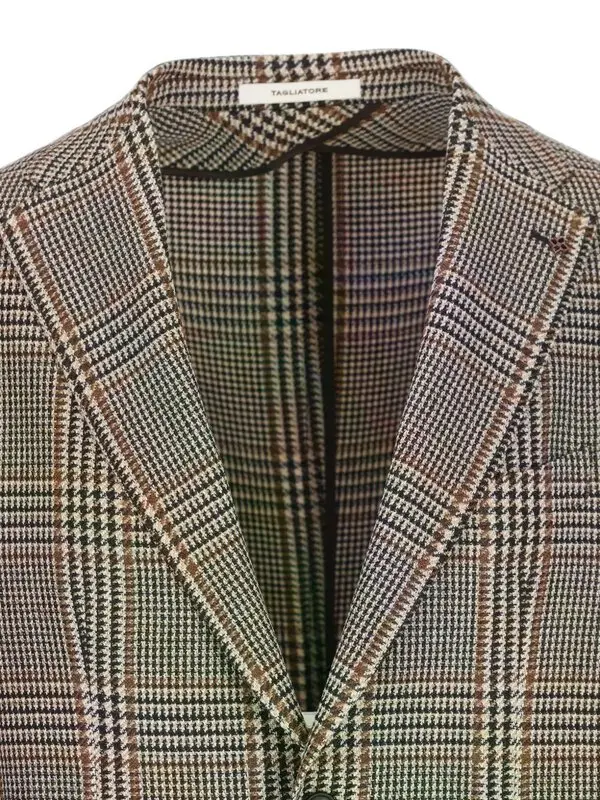 Tagliatore Check-pattern Notched-lapel Jacket