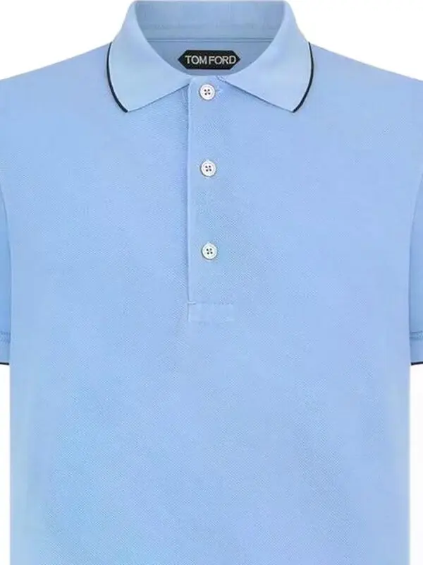 TOM FORD Contrast-trim Short-sleeve Polo Shirt