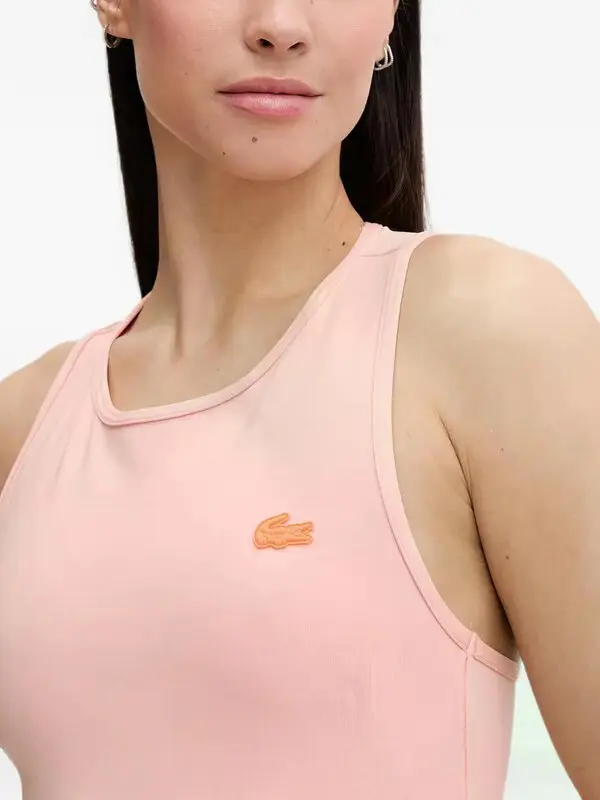 Lacoste Logo Patch Mini Dress