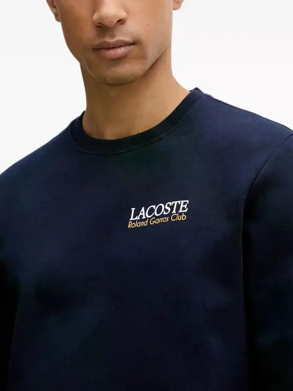 Lacoste Roland Garros Logo-print Crew Neck Sweater
