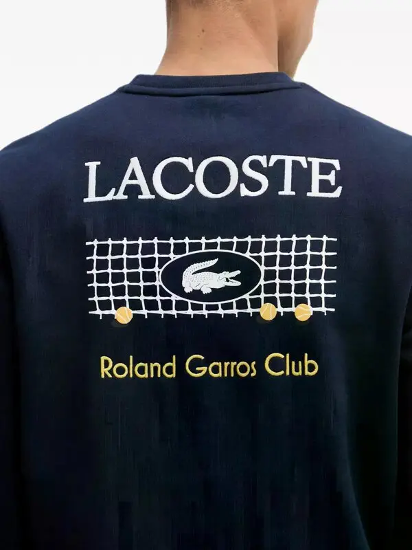 Lacoste Roland Garros Logo-print Crew Neck Sweater