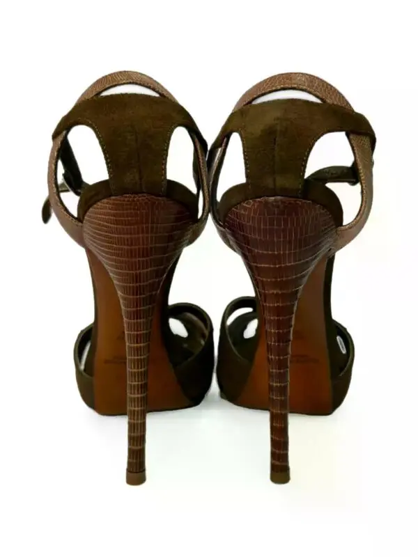 Ralph Lauren Ankle-strap High Stiletto Platform Sandals
