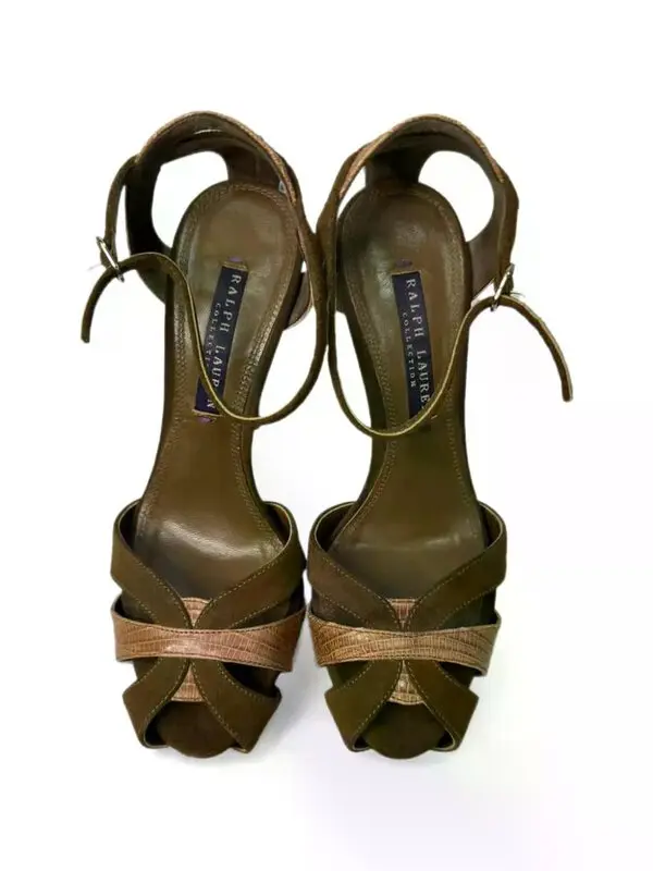 Ralph Lauren Ankle-strap High Stiletto Platform Sandals