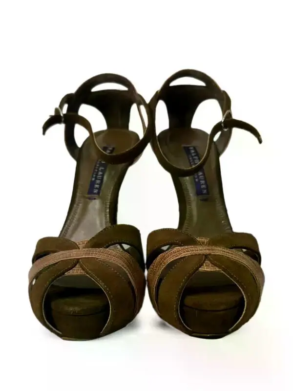 Ralph Lauren Ankle-strap High Stiletto Platform Sandals