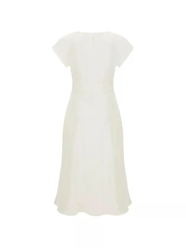 Max Mara Linen Short-sleeve Midi Dress