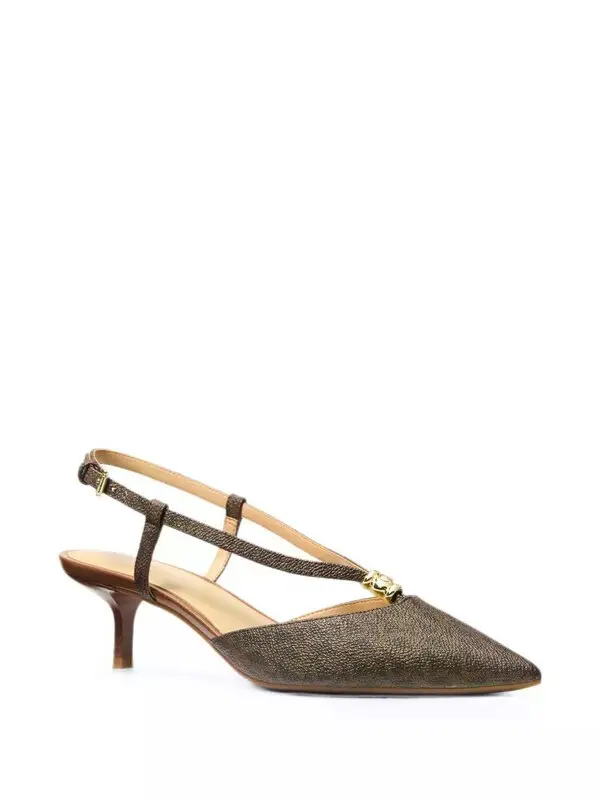 Michael Kors Cherie Logo-print Slingback Pumps