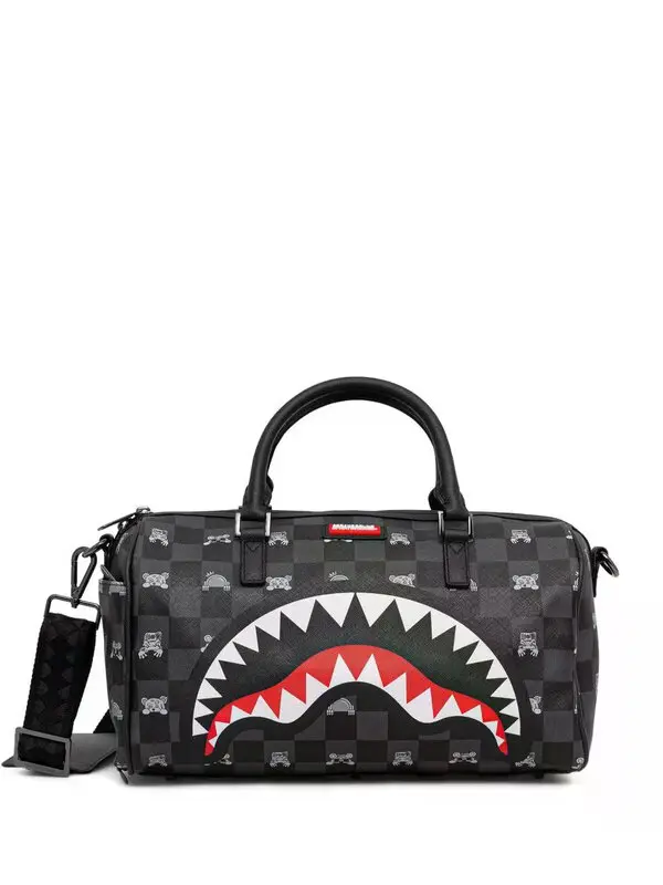 SPRAYGROUND Check Pattern Shark Holdall