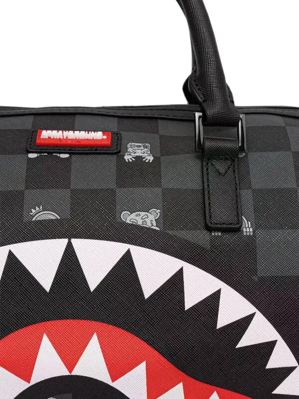 SPRAYGROUND Check Pattern Shark Holdall