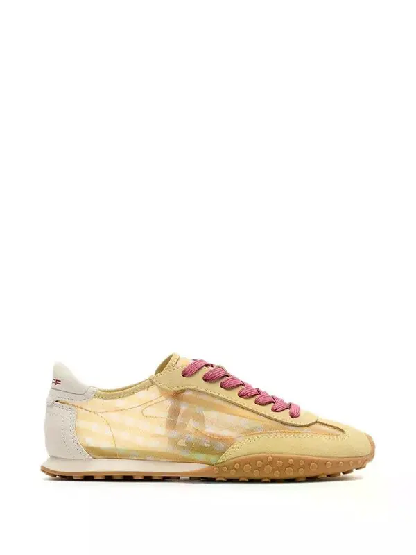 HOFF Bridge" Gingham-pattern Panelled Sneakers - Neutrals