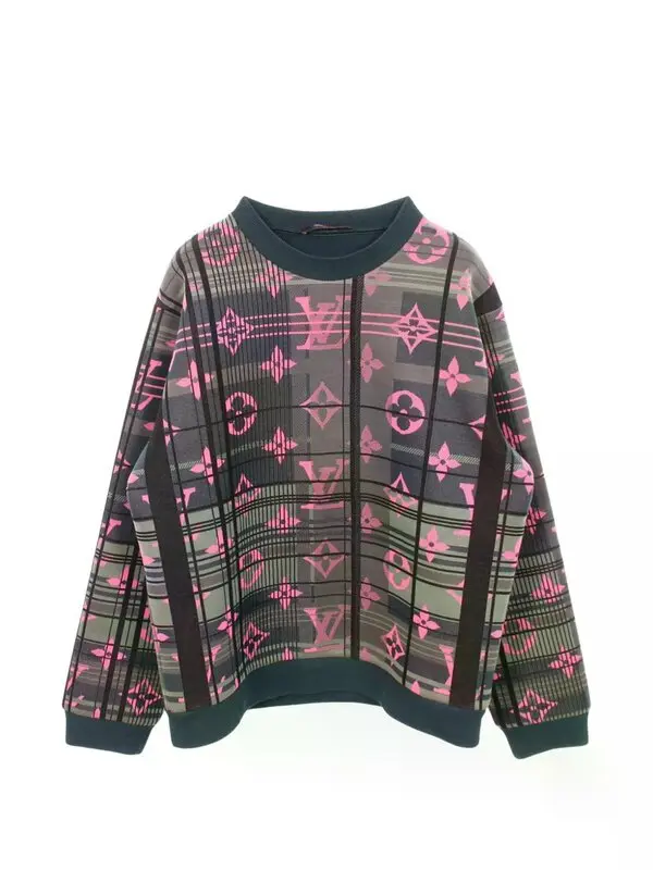LOUIS VUITTON Monogram Jacquard Checkered Sweater