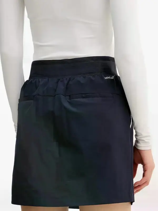 EA7 Logo Print Mini Skirt - Blue