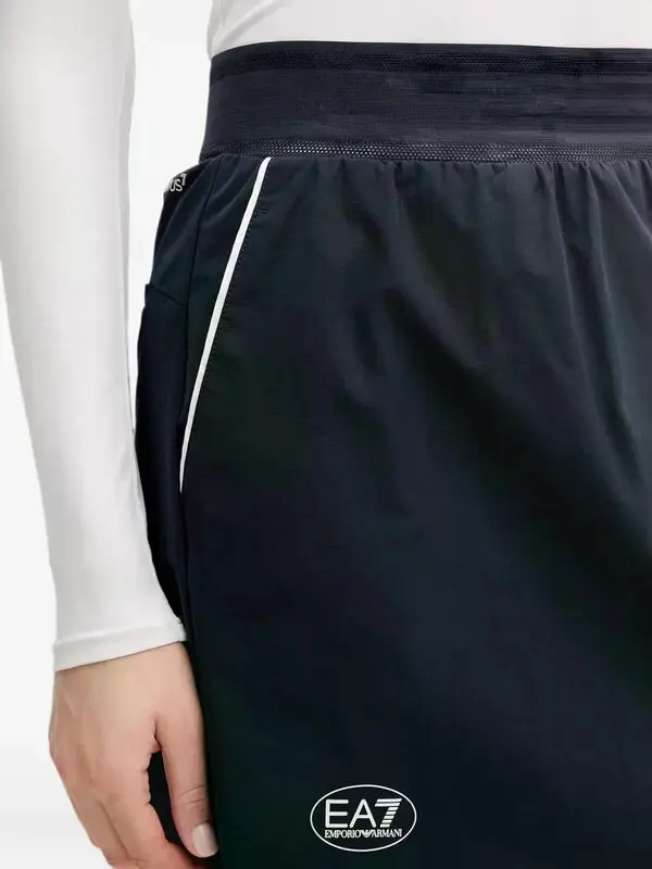 EA7 Logo Print Mini Skirt
