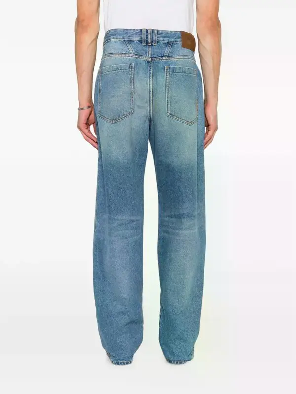 Balmain Faded Loose-fit Denim Jeans