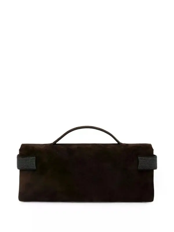 Brunello Cucinelli Monili Essence Clutch Bag - Brown