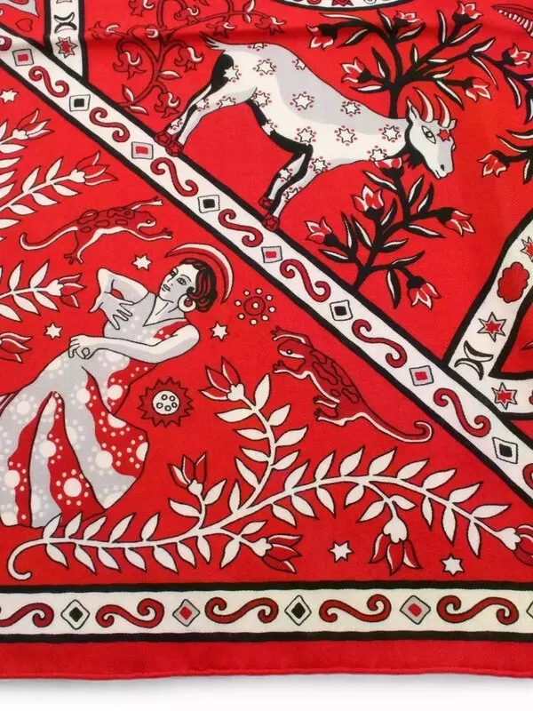 Hermès 2010s Peuple Du Vent Scarf