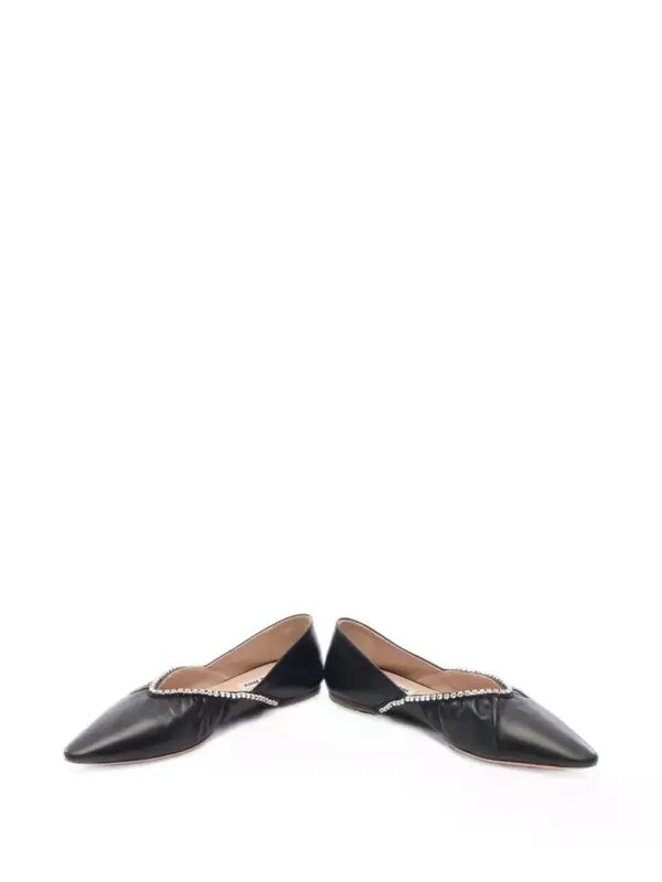 Miu Miu Rhinestone Ballet Flats